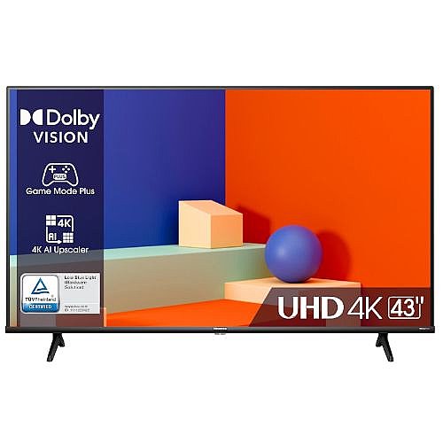 טלוויזיה חכמה ''43 4K UHD מבית HISENSE הייסנס דגם 43A6K | X-PRESS