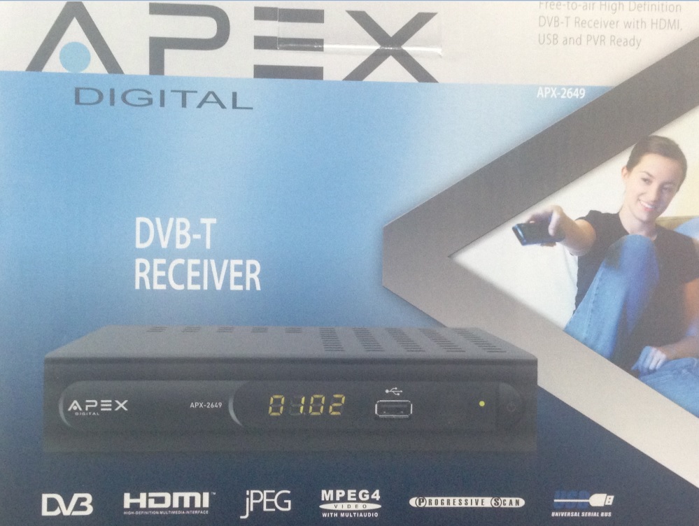 ממיר עידן + DVB-T RECEIVER מבית APEX DIGITAL דגם APX2649 | X-PRESS
