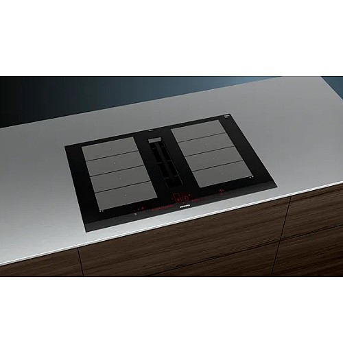 כיריים אינדוקציה עם קולט אדים 80 ס''מ מבית SIEMENS סימנס דגם EX875LX67E ...