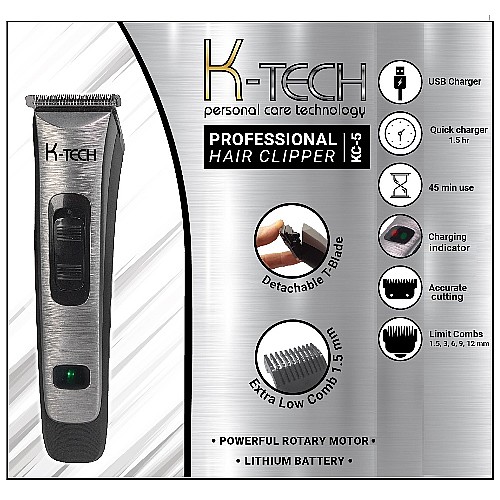 מכונת תספורת מקצועית KTECH קייטק דגם PROFESSIONAL K-TECH KC-5 CLIPPER | X-PRESS