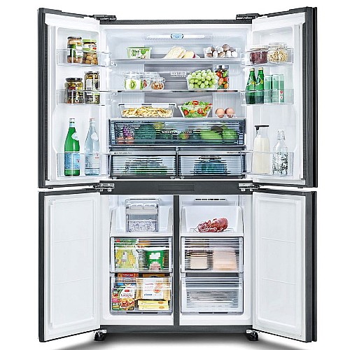 מקרר 4 דלתות 89.2 ס''מ מבית SHARP שארפ דגם SJ-8570SL | X-PRESS