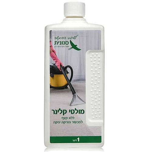 מולטי קלינר ללא קצף למכשיר הזרקה יניקה 1 ליטר SNUNIT סנונית דגם SNUNIT ...