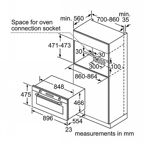 תנור בנוי 90 ס''מ מבית SIEMENS סימנס דגם VB558C0S0 | X-PRESS